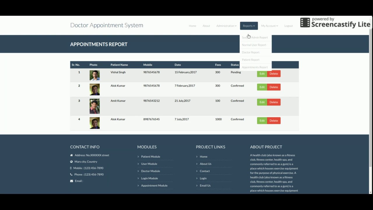 Doctors Appointment System | Python Django Project Tutorial | Python CRUD Project