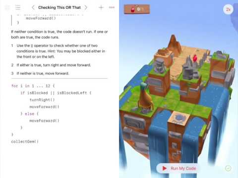 Swift Playgrounds iPad app - Checking This OR That