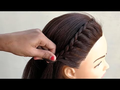Simple Braided Hairstyle For Everyday || Everyday Hairstyle For Medium Hair || Side Braid Hairstyle