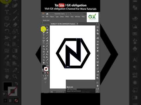 N Logo mockup design Ai to PS | #illustrator #logodesign #ai #logomockup #shorts