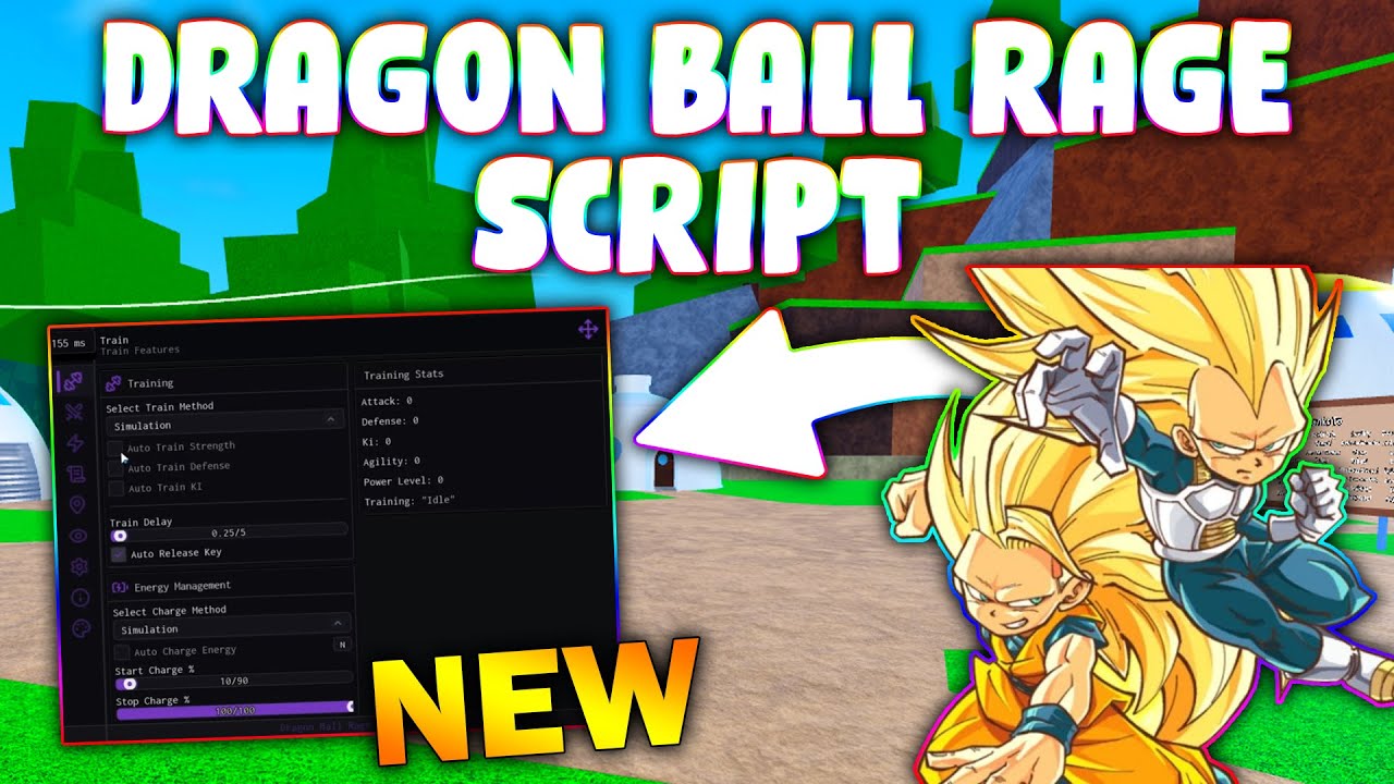 *NEW* Dragon Ball Rage Script (PASTEBIN 2026) (AUTOFARM, AUTO REBIRTH, STRENGHT FARM, SPEED)