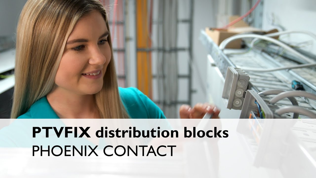 PTVFIX distribution blocks with side conductor connection are ideal for flat potential distributions