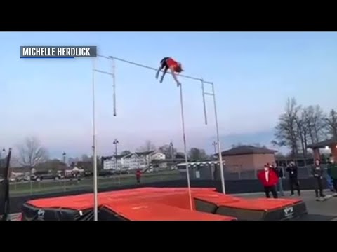 Green High School pole vaulter soars to state record and beyond