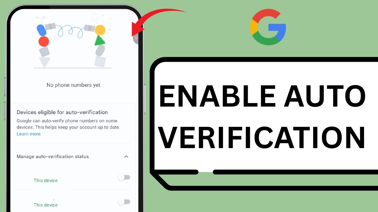 How To Manage auto-verification status in Google Account Android
