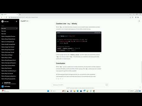 python type hint any