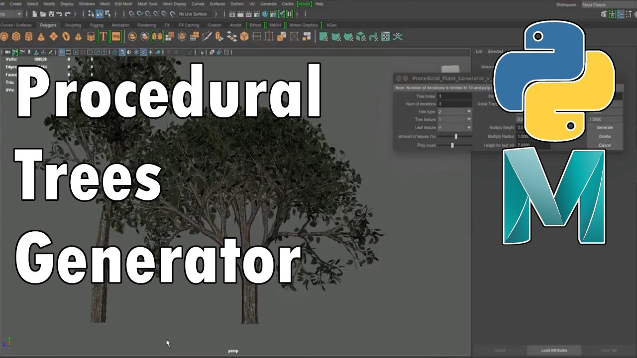 T-Gen v0.1 - Procedural Trees Generator