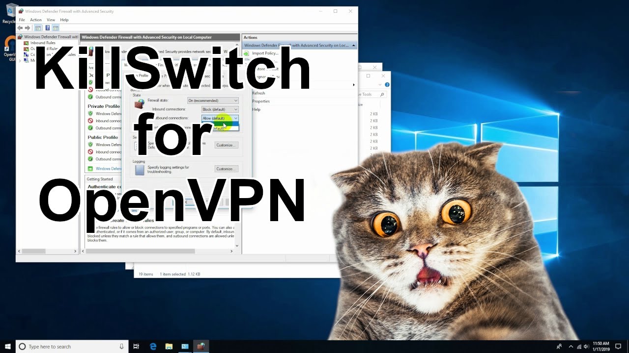 How to setup KillSwitch for OpenVPN on Windows 10