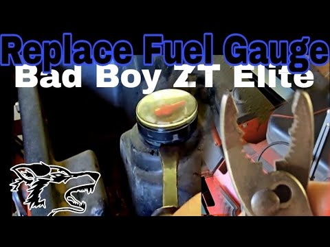 ☆QUICK & EASY FIX REPLACE FUEL GAUGE - w/Vintage Tools 🤠👍 BAD BOY ZT ELITE ZERO TURN LAWN MOWER