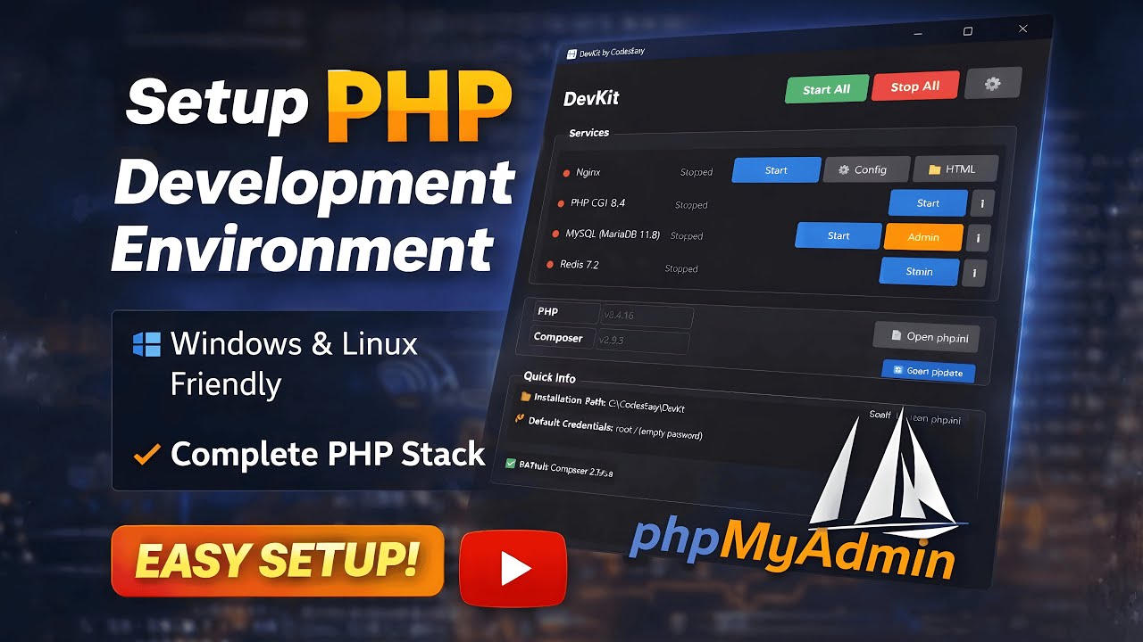 How to Setup PHP Development Environment Step by Step | PHP Setup Using DevKit