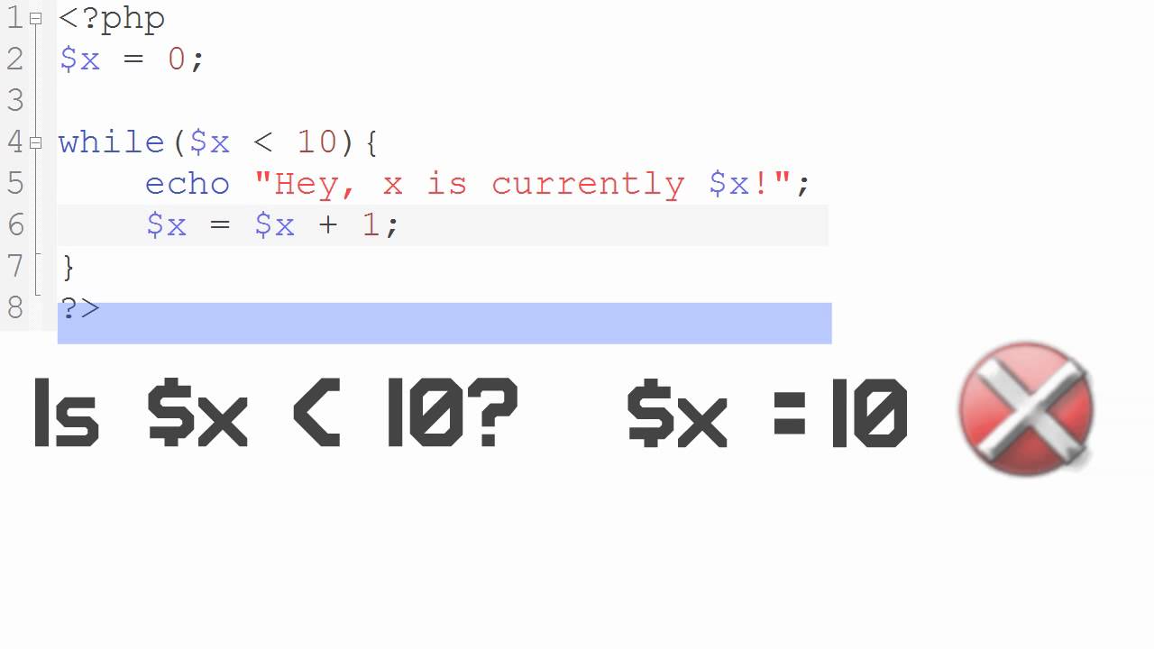 PHP Tutorial Animation: The Loops in PHP!