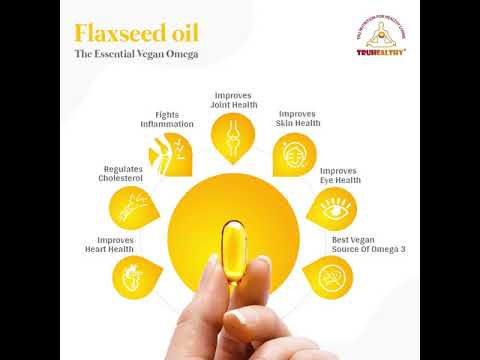 Benefits of Flaxseed Oil Supplement | Vegan Omega 3 | Essential Omega for Healthy Body