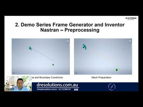 Demo Series Frame Generator and Inventor Nastran – Pre-processing - Video 2