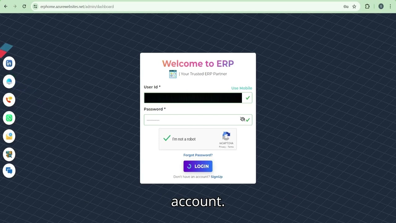 How to Login to the MyAlgoSoft ERP system