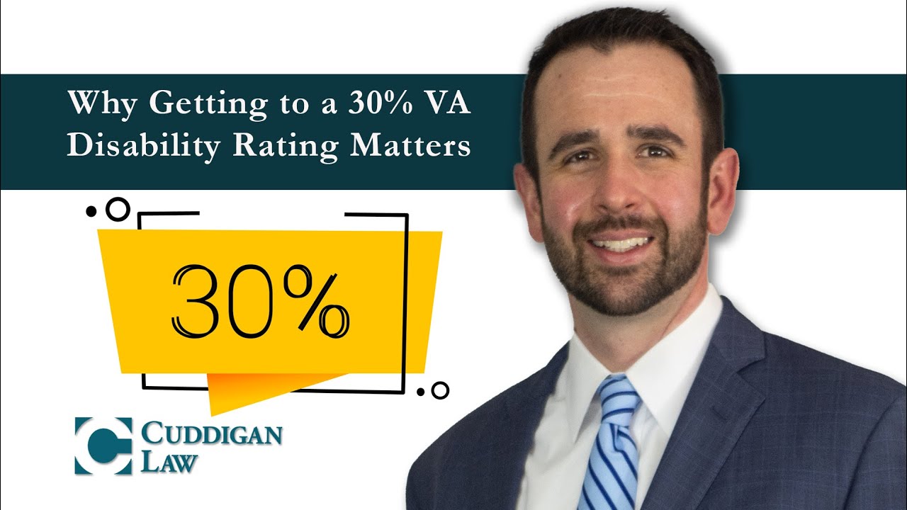 Why Getting to a 30% VA Disability Rating Matters | Cuddigan Law