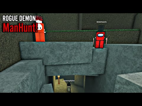 ROBLOX 1 SURVIVER VS 2 HUNTERS IN ROGUE DEMON!