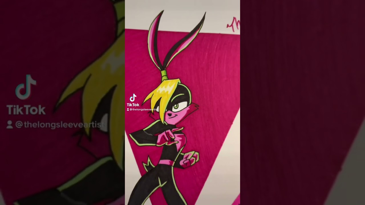 Before/After drawing: Lexi Bunny: Loonatics Unleashed