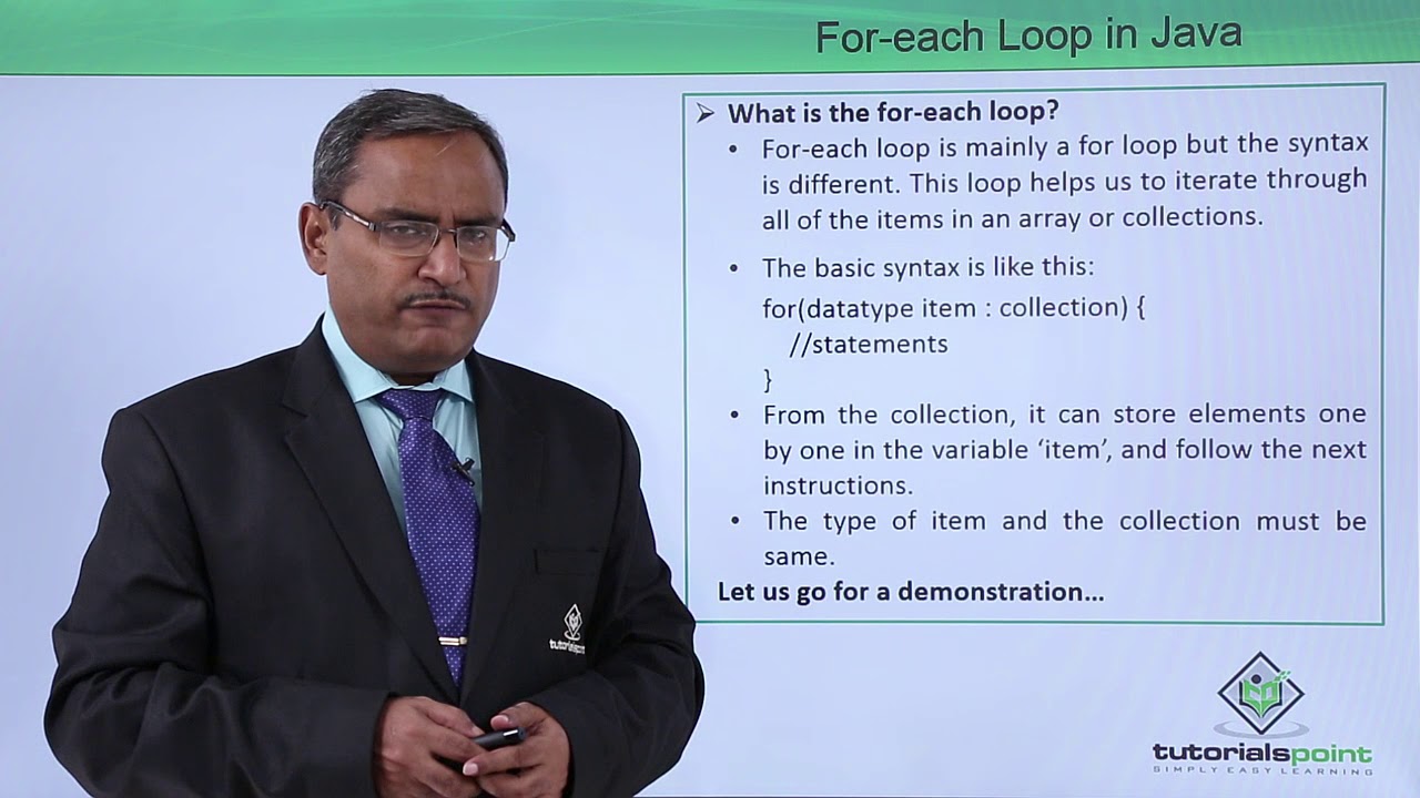Java Essentials - For each loop in java