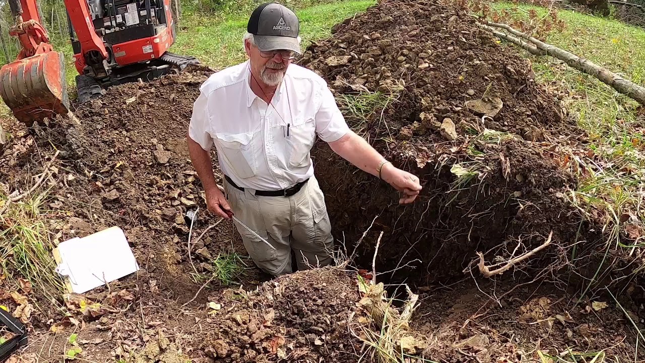 Soil test “perk test” with the expert