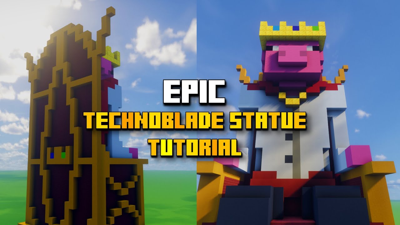 The ULTIMATE Technoblade Statue Build in Minecraft (Tutorial)