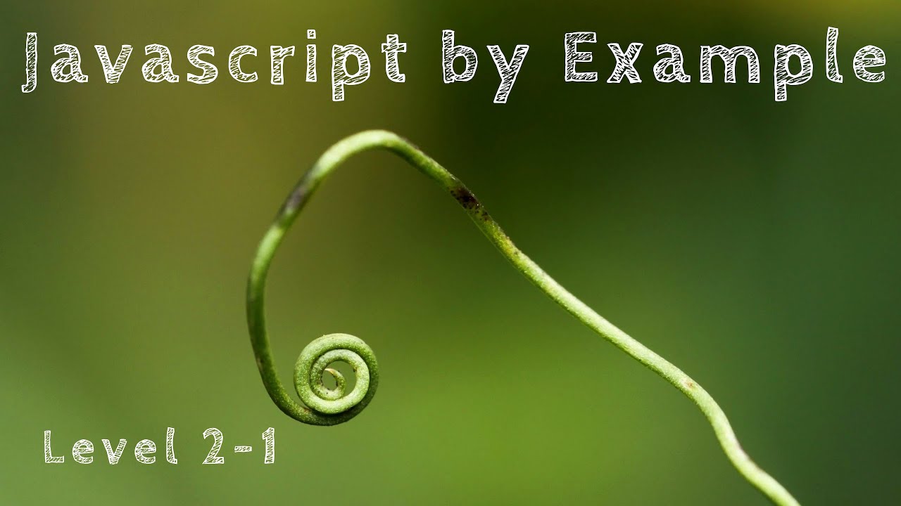 Javascript By Example L2E01 - Canvas