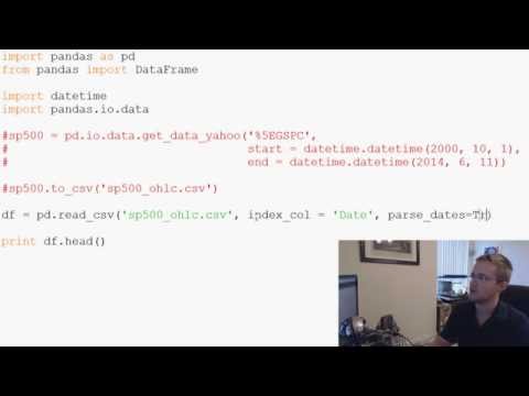 Learn Pandas with Python 2 7 Part 3 Reading from and saving to CSV - Mind Luster