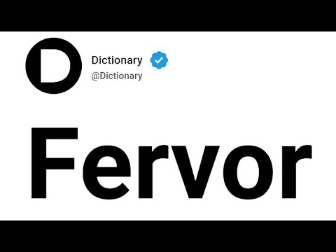 Fervor Meaning In English