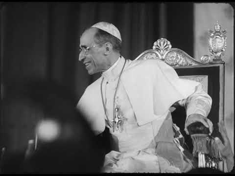 Pope Pius XII speaks in English to Allied soldiers (1944, HD)