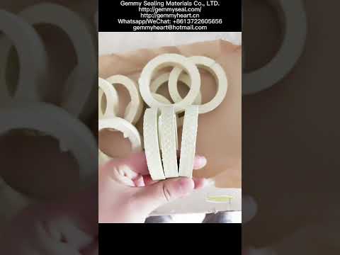 empaque doble de ptfe material de embalaje de ptfe embalaje de lino ptfe empaque de fibra de ptfe