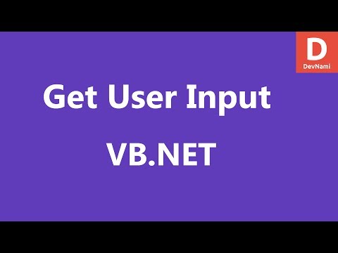 Learn VB Net Get User Input - Mind Luster