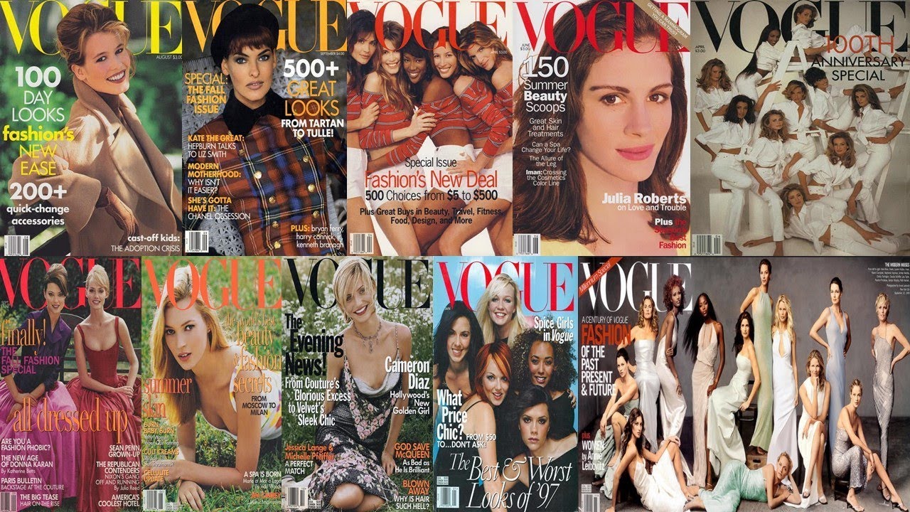 Vogue Magazine Covers (1990's)