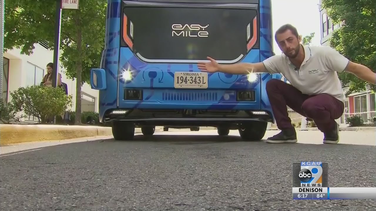 Driverless bus hits the road