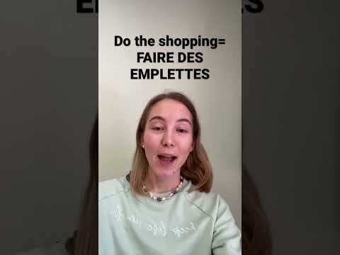 How to say in French do the shopping? Let’s learn more informal expression!