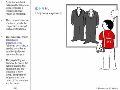 Unit 44 Easy Understanding Japanese : Sou vs. You
