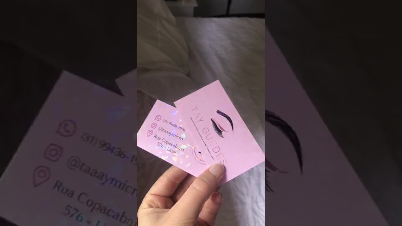 Cartão Laminação Holográfica 4 cantos retos