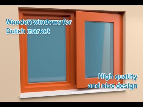 Wooden window in NL IV 78 System from Fasada