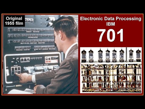 1955 Film! IBM's Electronic Data Processing Computers New EDPM 701, (and 650 of 1953-1954)