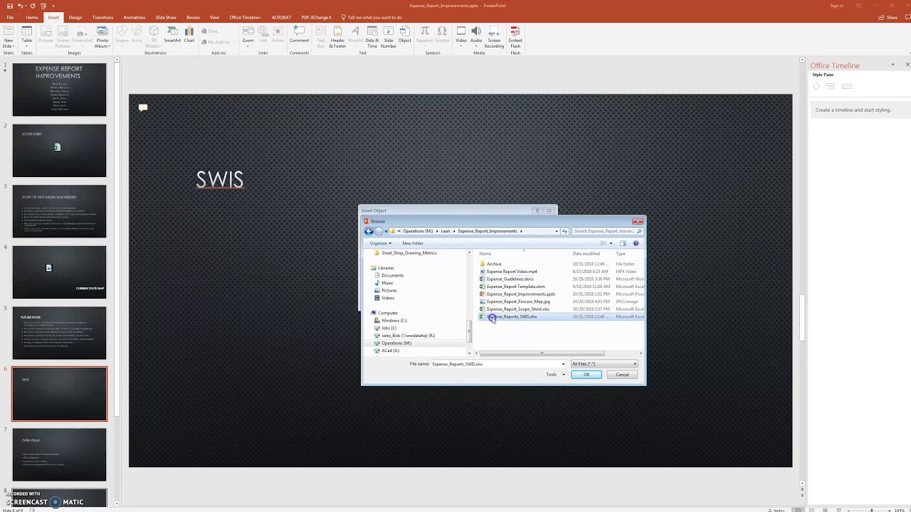 Embedding Objects in Powerpoint - Jmayard
