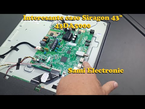 Siragon 43" sin imagen por mala asignacion de panel por consola.