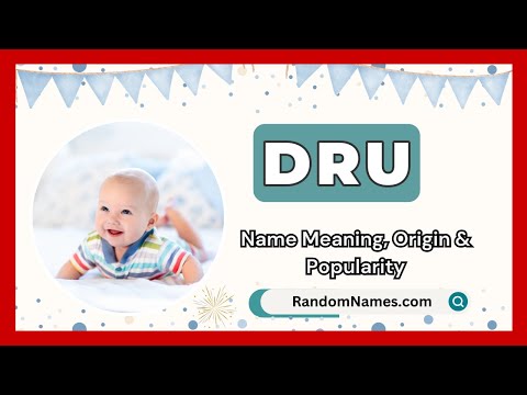 Dru - Baby Boy Name Meaning, Origin & Popularity - RandomNames.com