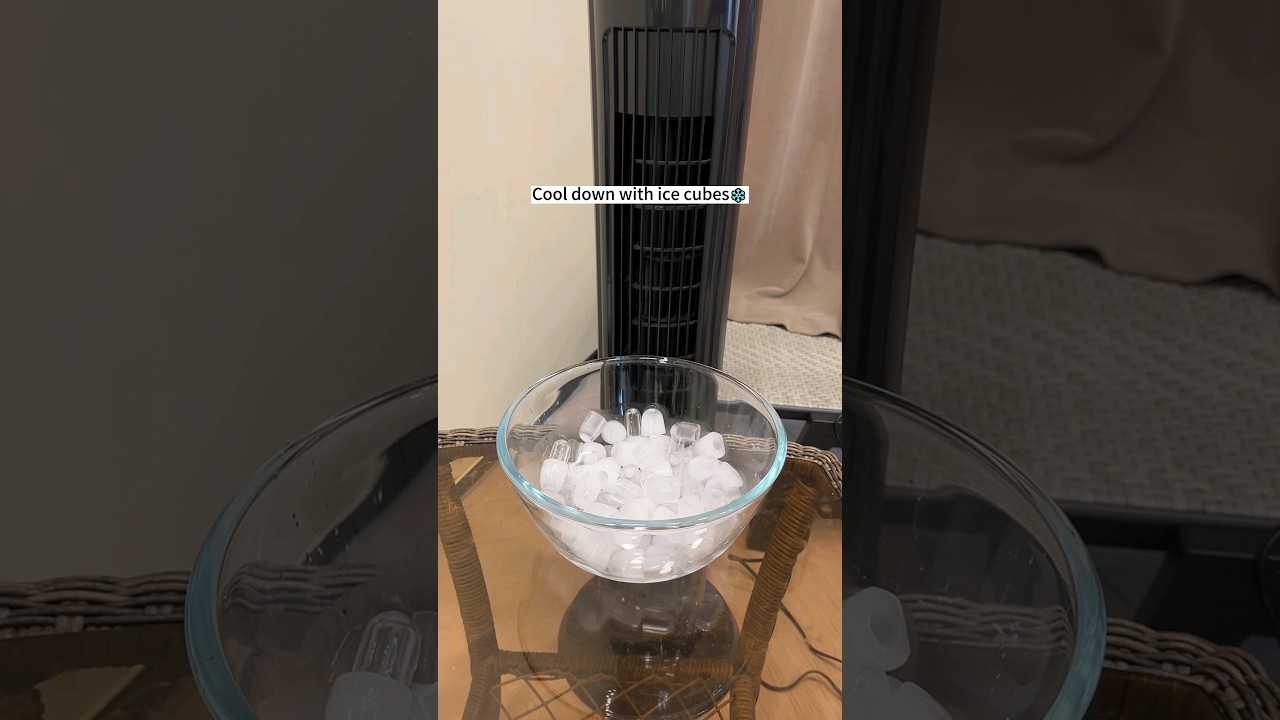 COOL DOWN WITH ICE CUBES | TOWER FAN & ICE MAKER #costway #productreview