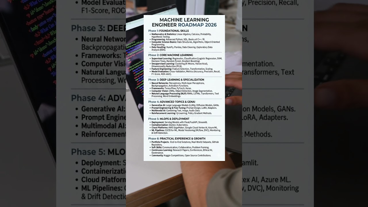 Machine Learning Engineer Roadmap 2026