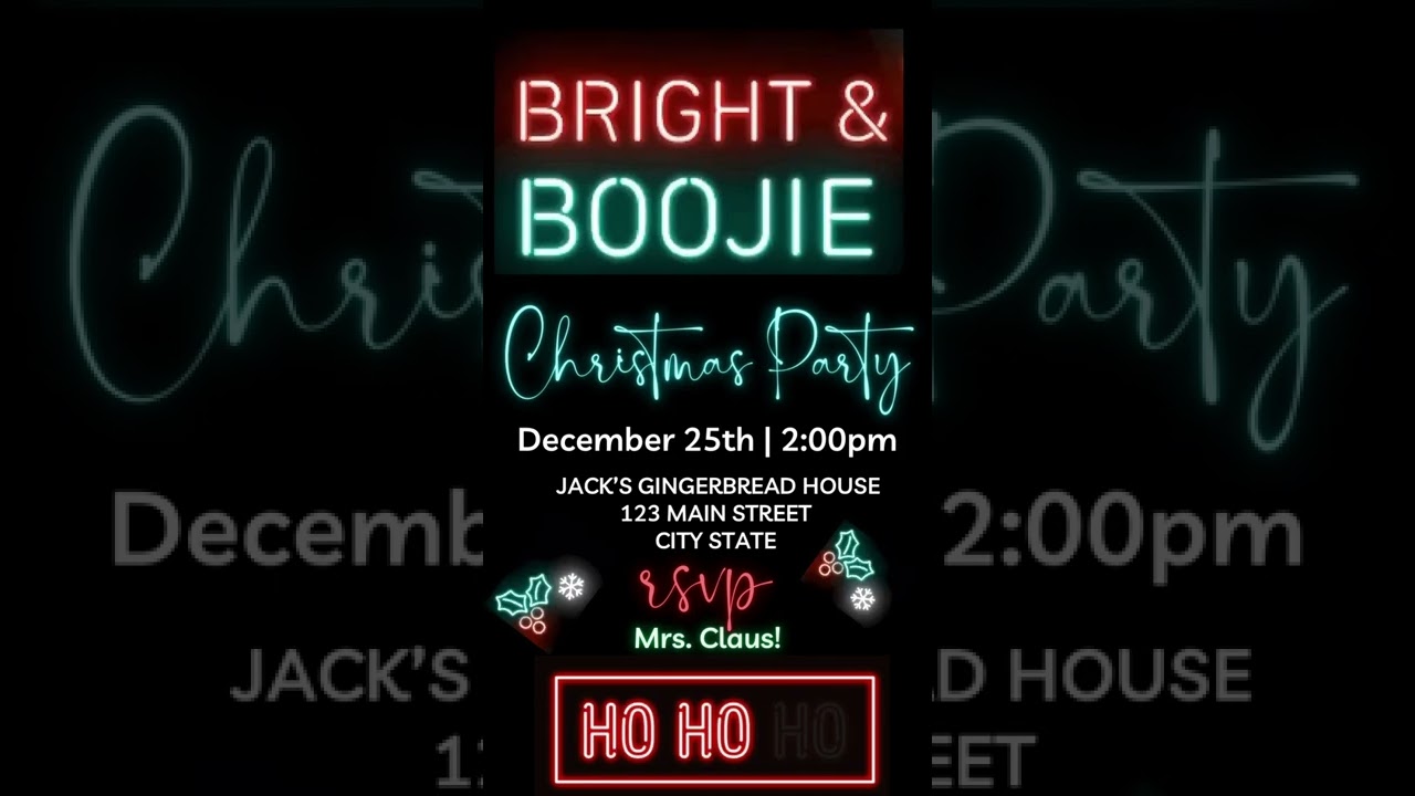 Christmas Party Video Invitation