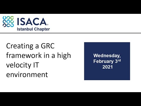 Creating a GRC framework in a high velocity environment webinar promo