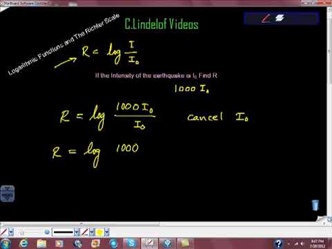 Logarithmic Functions and the Richter Scale