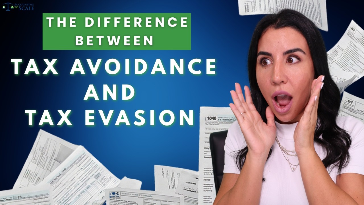 The Difference Between Tax Avoidance and Tax Evasion.
