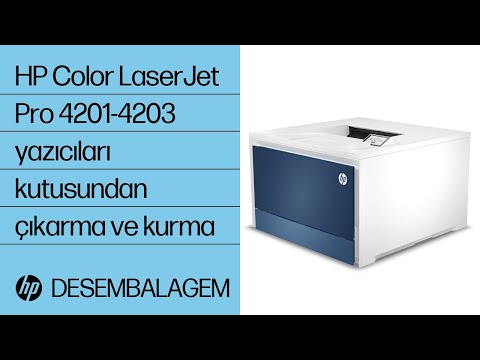 HP Color LaserJet Pro 4201-4203 yazıcı serisini kutusundan çıkarma ve kurma | HP Support