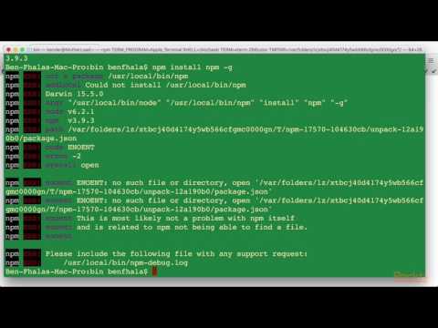 Learn Learning Full Stack Development Updating Your NPM Version | packtpub com - Mind Luster