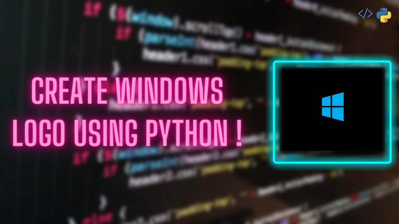 How To Create Windows Logo Using Python | Visual Studio Code | Turtle Graphics