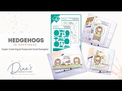 Hedgehogs in Happiness Coloring Process & Samples