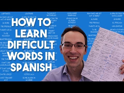 The Fastest Way to Learn Difficult Words in Spanish (subtitles in Spanish)